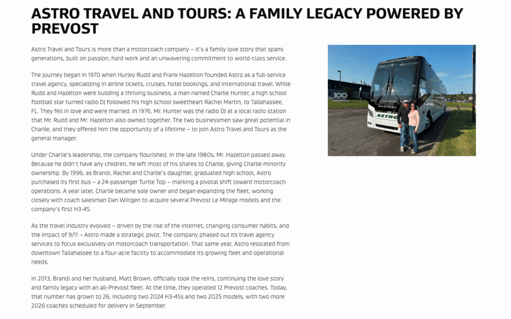 Powered by Performance, Driven by Family: Inside Astro Travel’s Fleet ...